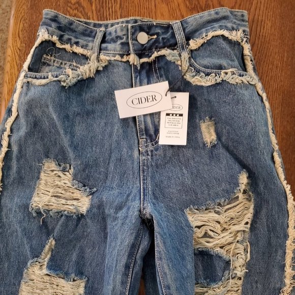 Cider | Jeans | Nwt Cider Wide Leg Hi Waist Jeans | Poshmark